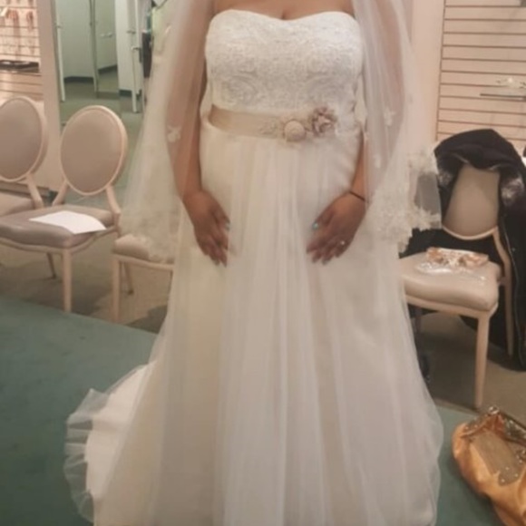 David's Bridal | Dresses | Plus Sized Wedding Dress | Poshmark
